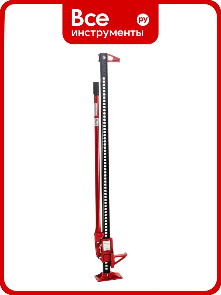 Механический реечный домкрат хай-джек 3 т WIEDERKRAFT WDK-80603, 90 г, стальной корпус, механический привод, надёжность