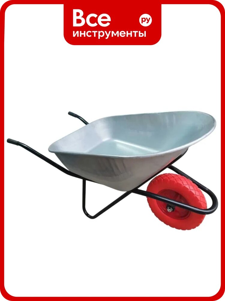 Тачка строительная LWI усиленная 160л. 300кг с полиуретановым колесом LWI160ПУ