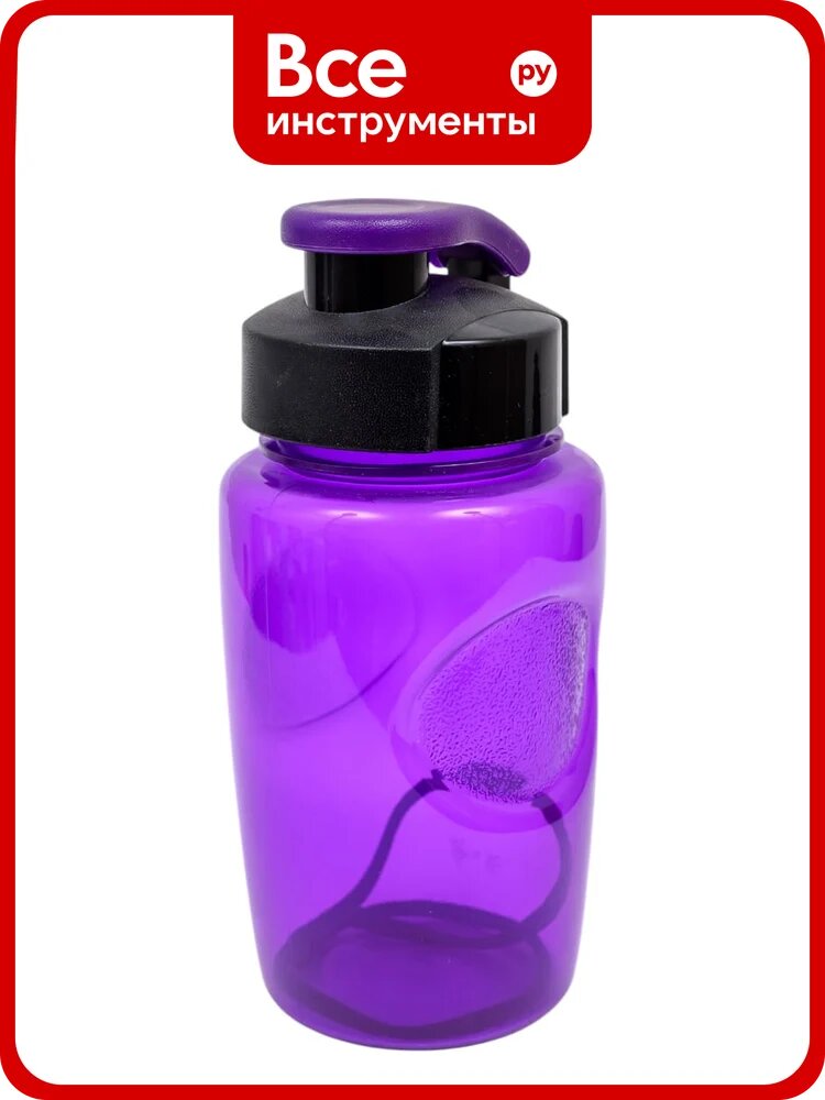 Бутылка для воды и напитков WOWBOTTLES FITNESS анатомической формы 350мл, фиолетовый КК0379, безопасных материалов