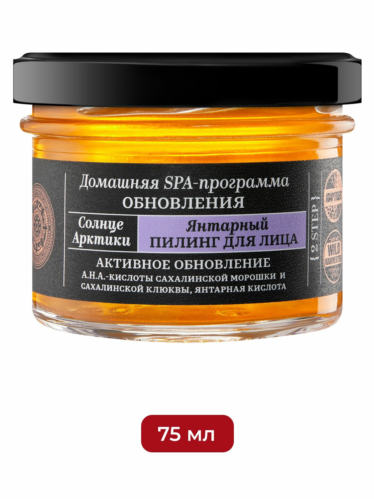 Пилинг для лица Янтарный. Солнце Арктики Natura Siberica Fresh SPA Home, 75 мл