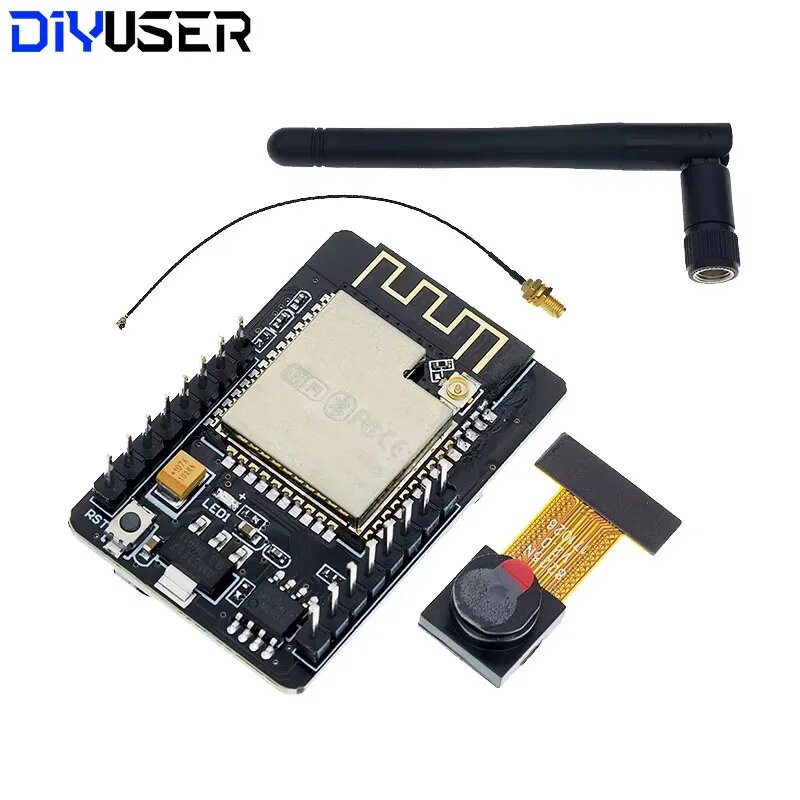 ESP32-CAM модуль Wi-Fi с камерой и антенной