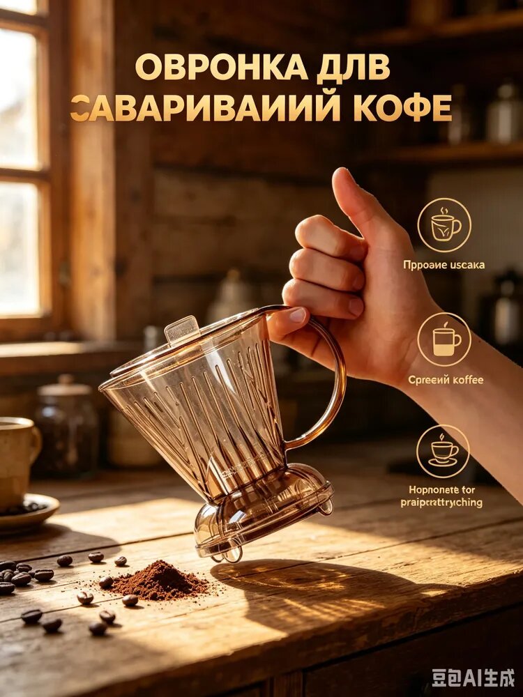 Комплект для заваривания кофе, 500 мл, 1 шт