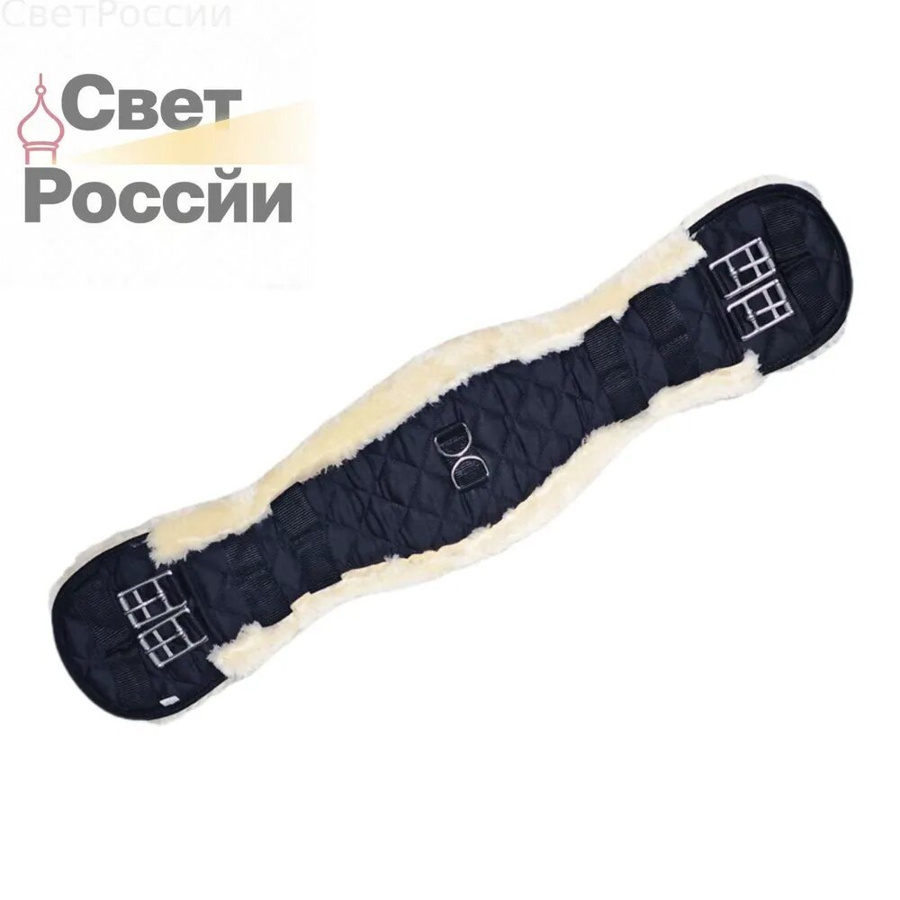Анатомическая подпруга для выездки, усиленная, для английских седел, тренировочная, 60 см