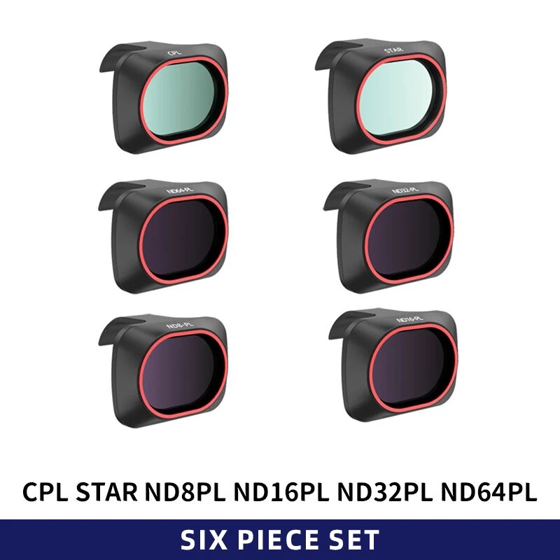 JUNESTAR ND фильтр для DJI MINI mini4k/2/SE/2se Красный, 6IN1 set2