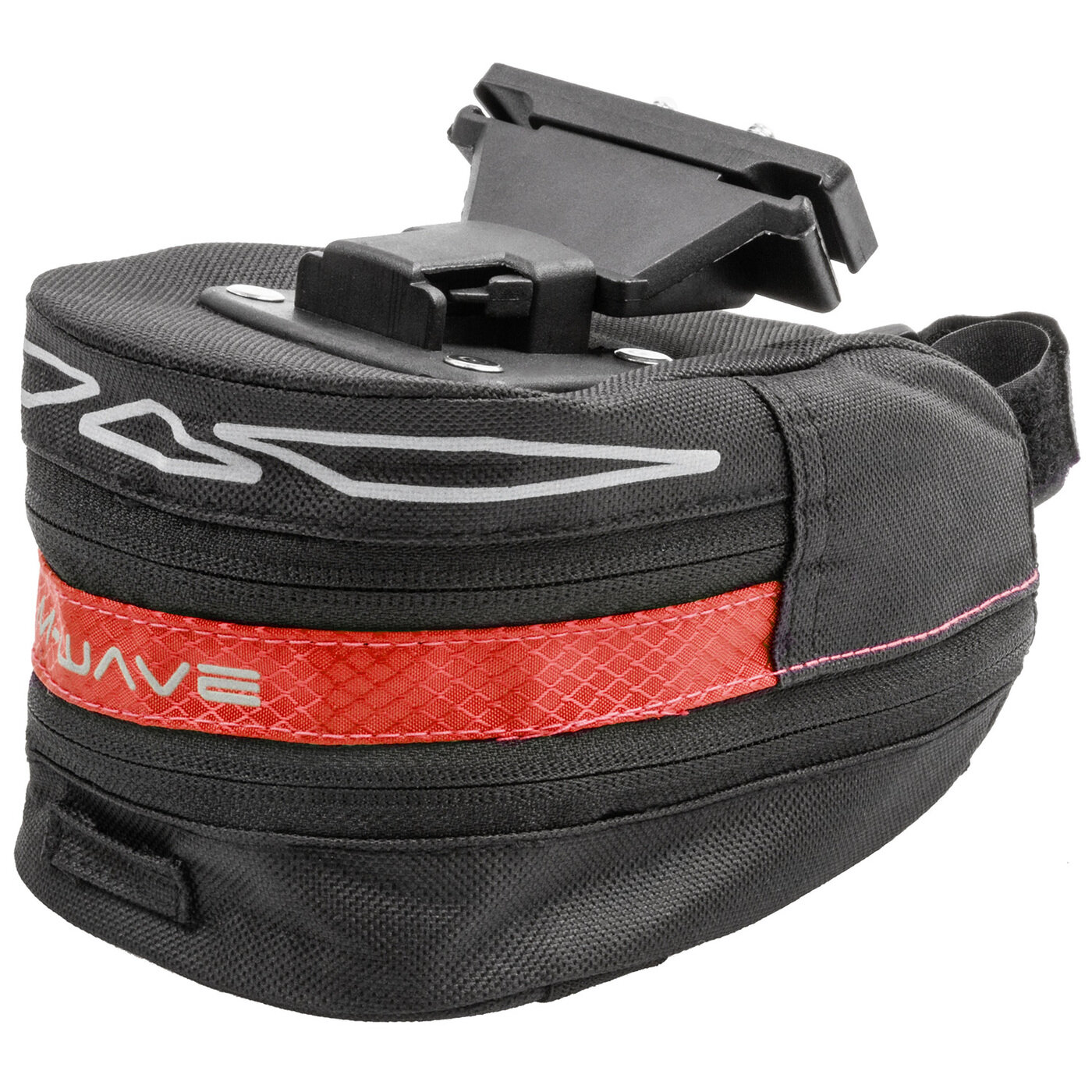 Подседельная сумка для велосипеда M-WAVE. Размер: L 18х11х17 см. Цвет: Черный-красный