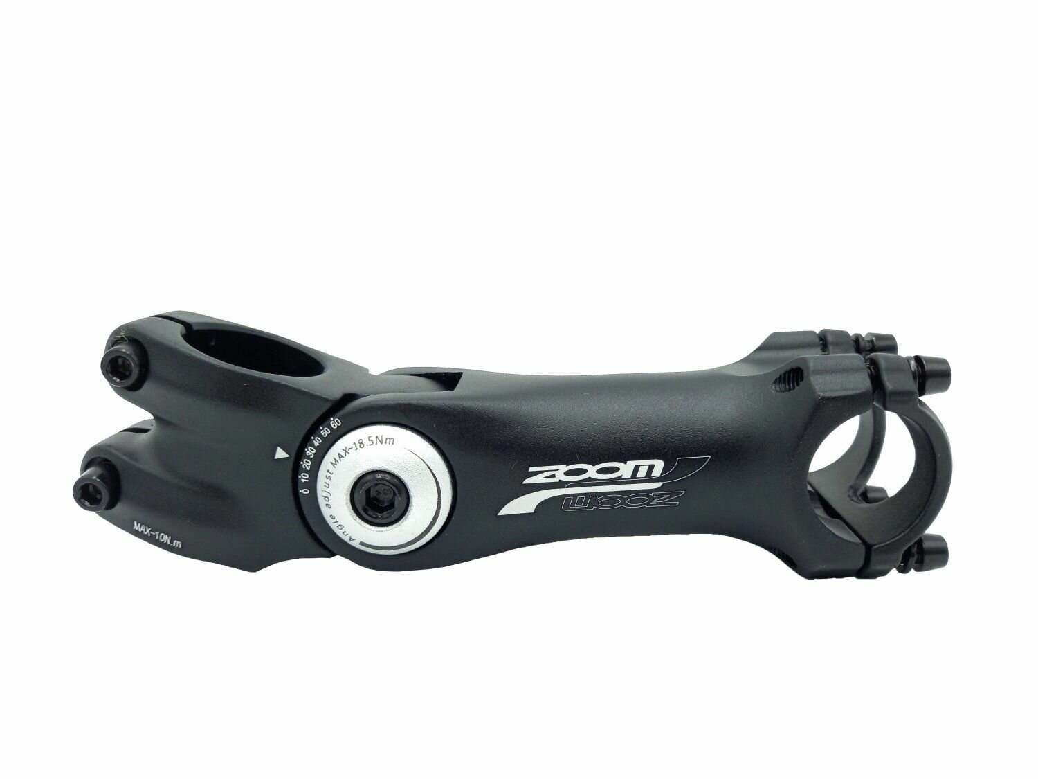 Вынос руля велосипеда ZOOM TDS-D299N-8FOV(ISO-C) с регулировкой 0-60 градусов для руля 31,8мм, длина 90-125мм. На шток 1.1/8" (28.6мм)