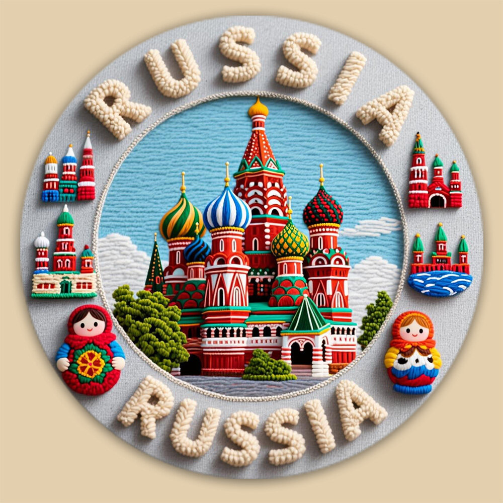 Большой круглый магнит на холодильник, 1 шт, модель А