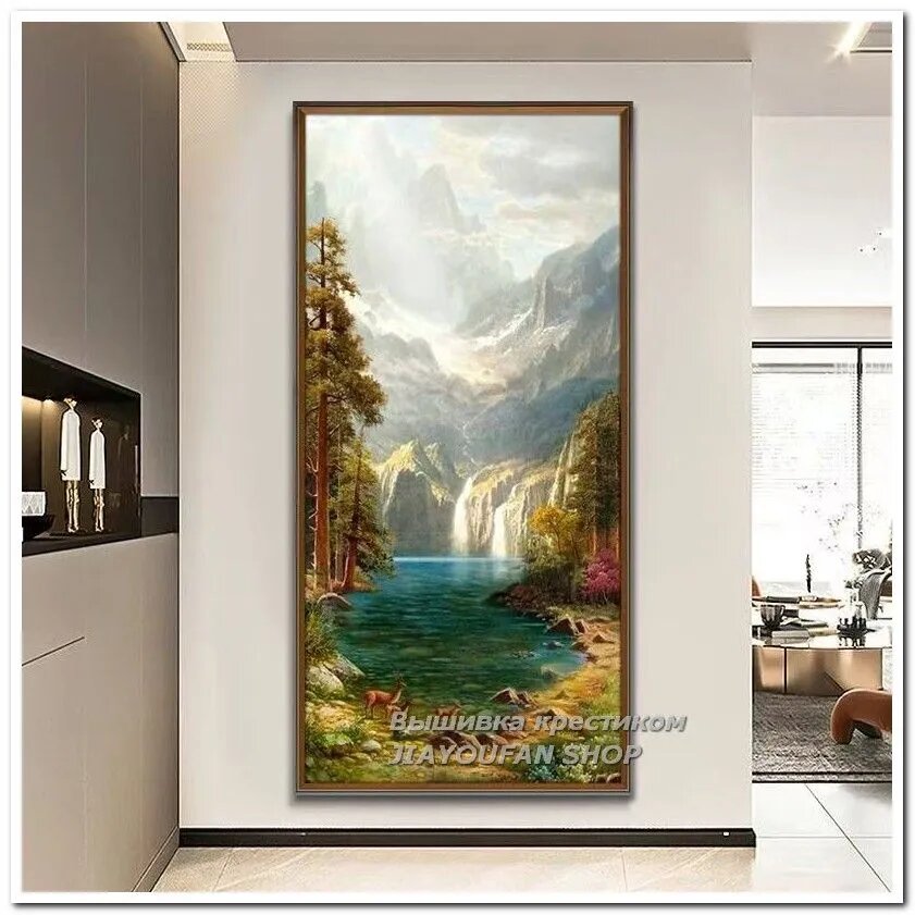 Набор для вышивания крестом 11CT, канва 60x110 см / готовая вышивка 50x100 см