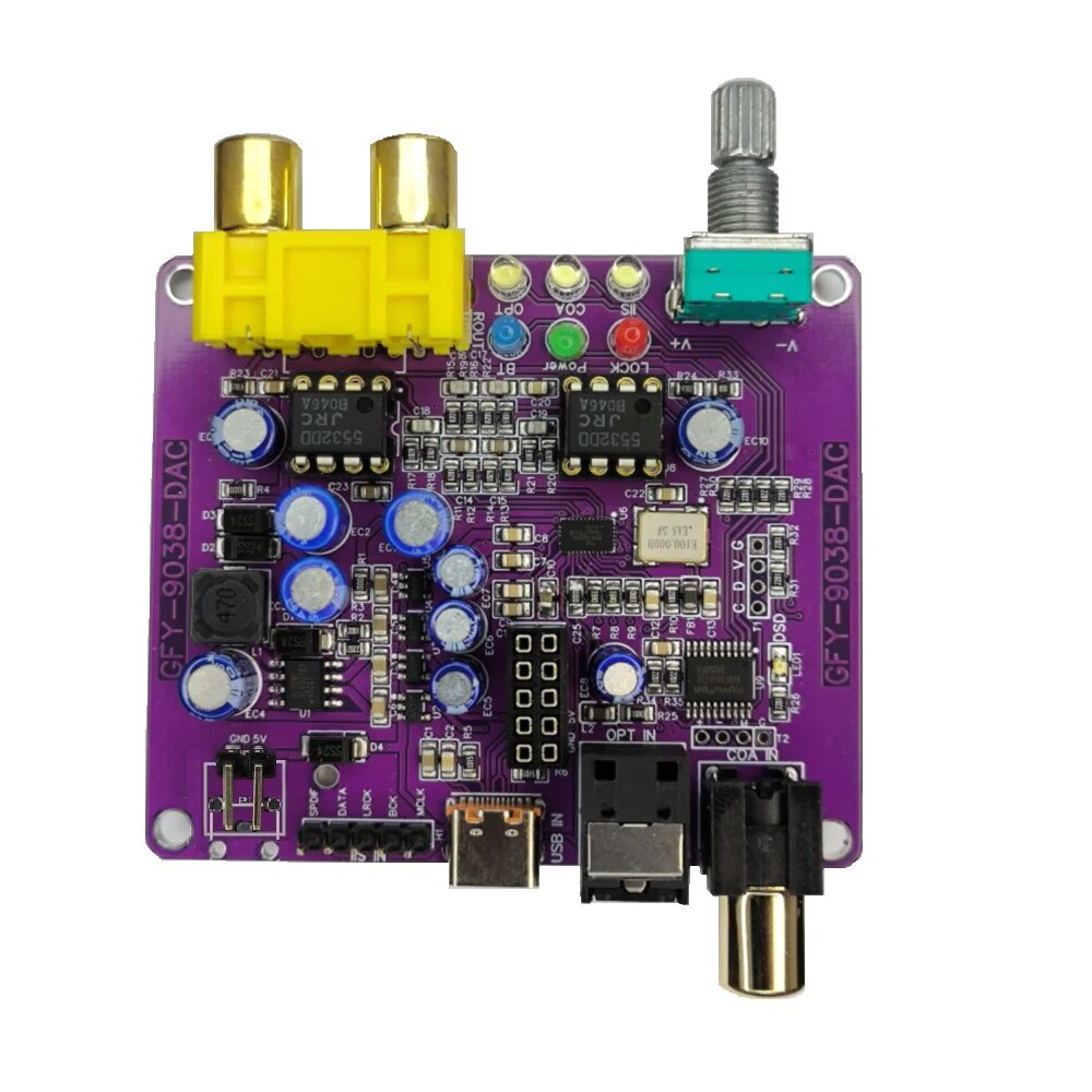 DAC ES9038 QCC5125 QCC3084, Цвет: ES9038 decoder