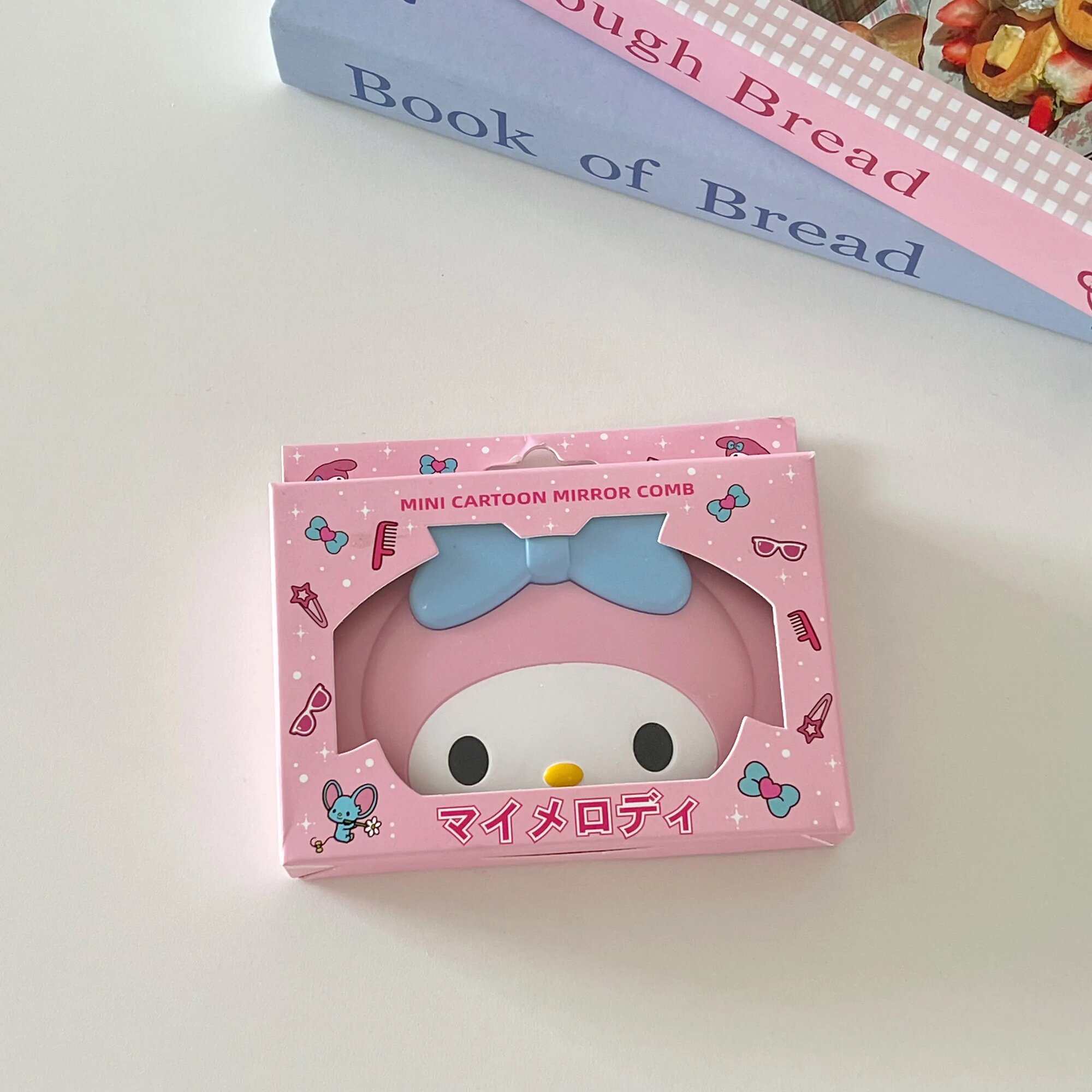 Зеркало-расческа Hello Kitty MINISO Розовый, Mirror comb-MLD