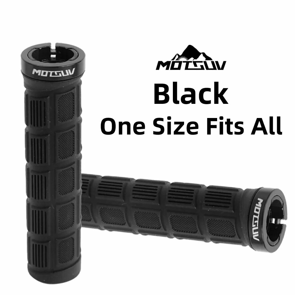 Резиновые ручки для руля горного велосипеда Черный, Black-1 Pair