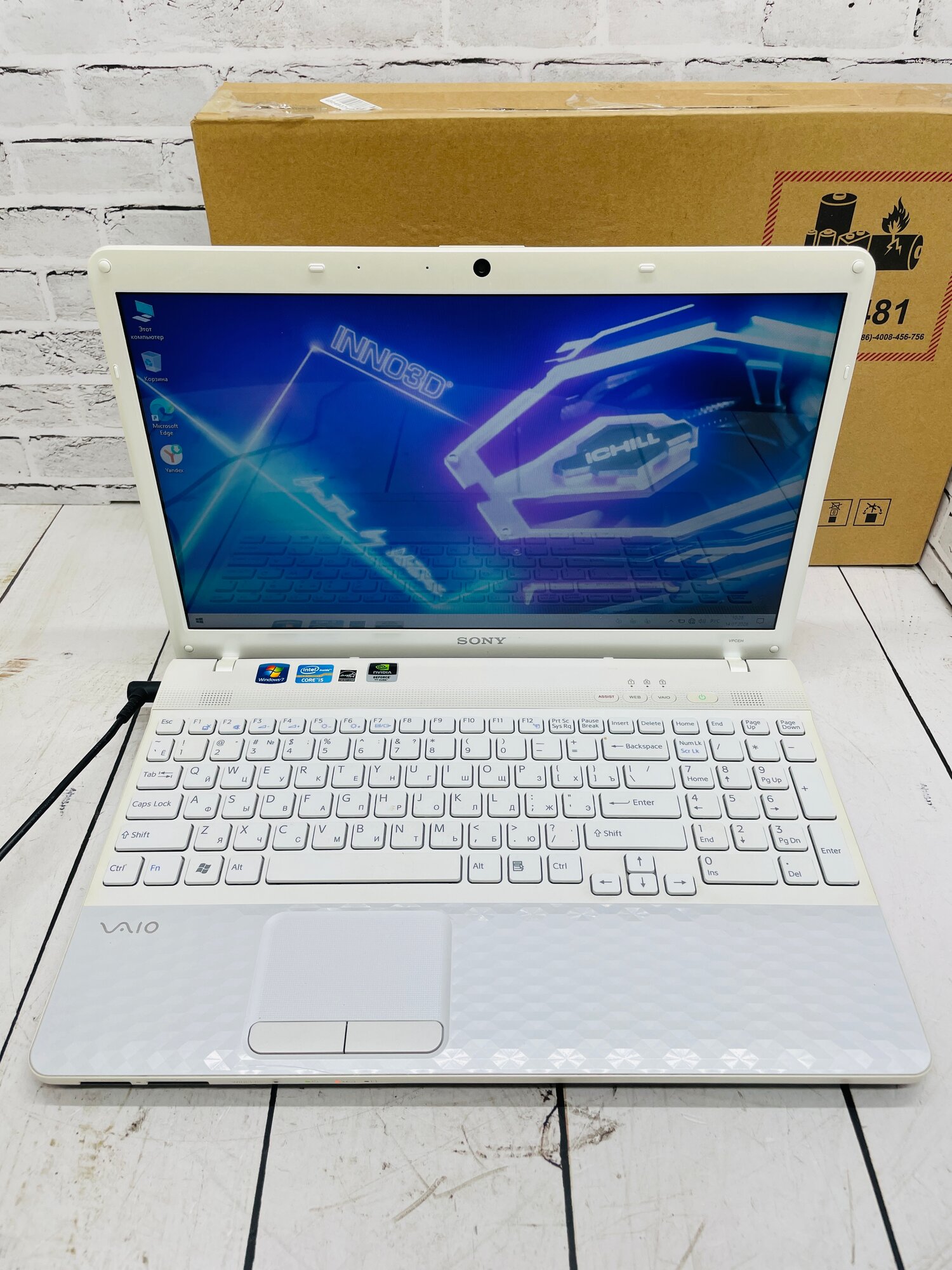Игровой ноутбук 15,6, Sony VPCEH, Intel Core i5 2450m, 8 Gb DDR3, 120 Gb SSD, GeForce 410