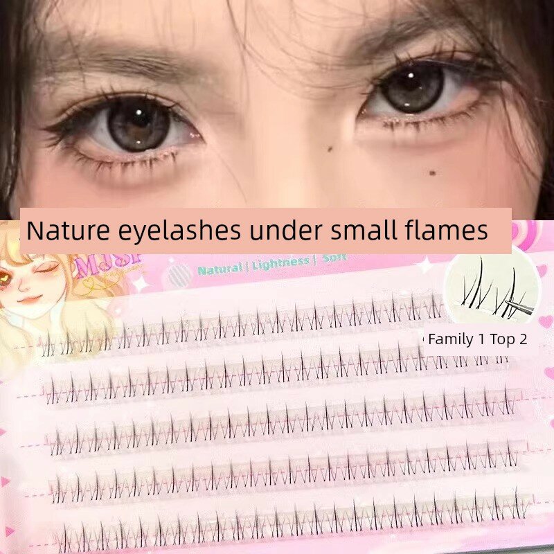Накладные ресницы Cute Eyelash Premium A-type 567, нижние, натуральные и густые, просты в использовании для новичков,