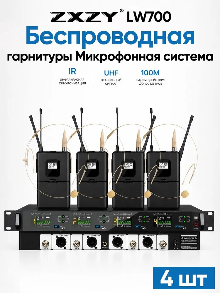 ZXZY Микрофон для гарнитур, черно-серый, черный матовый