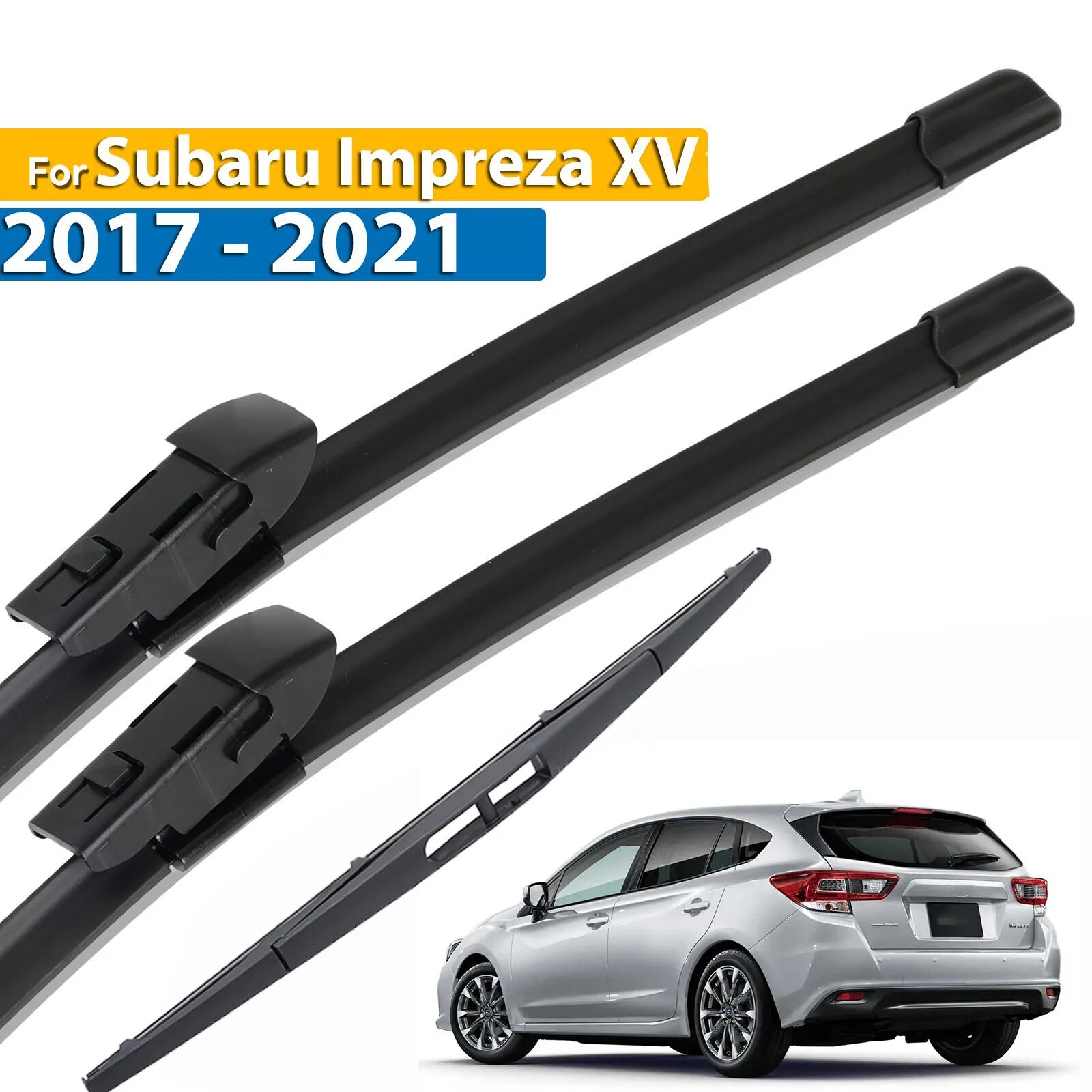 Набор щёток стеклоочистителя Erick's LHD для Subaru Impreza XV GK GT Субару Импреза 2017-2021, 26 + 16 + 12 дюймов