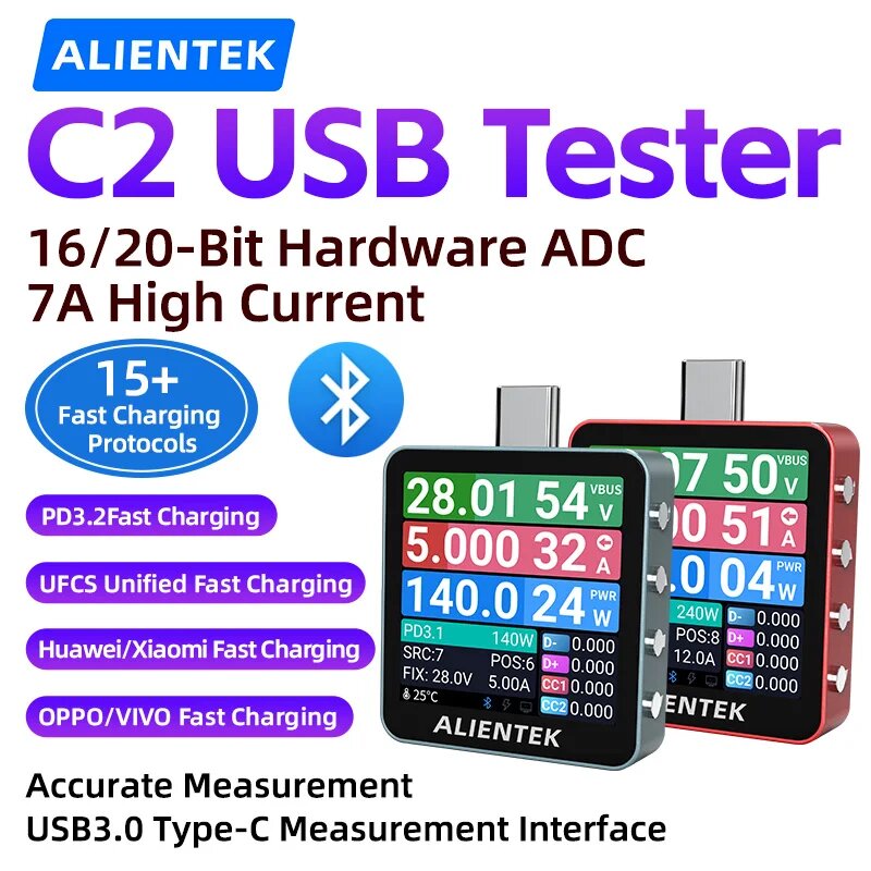 ALIENTEK C2 USB-тестер C2 Pro Bluetooth — фото 1