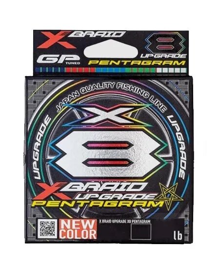 Плетеный шнур для рыбалки YGK X-Braid Upgrade X8 Pentagram 150м Multicolor 25 lb #PE 1.2