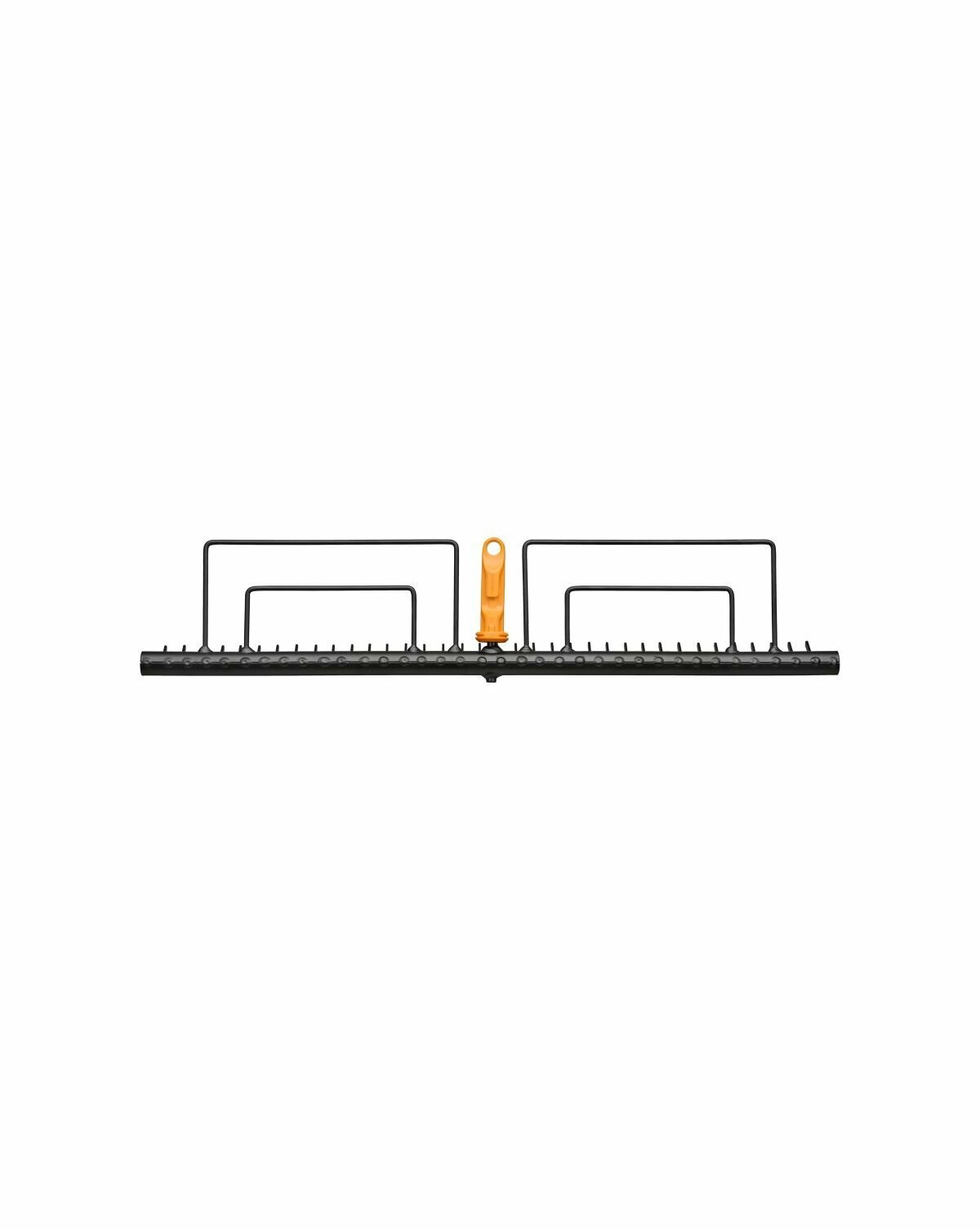 Грабли садовые зубчатые FISKARS OneClick для уборки стальные без черенка (1080680)