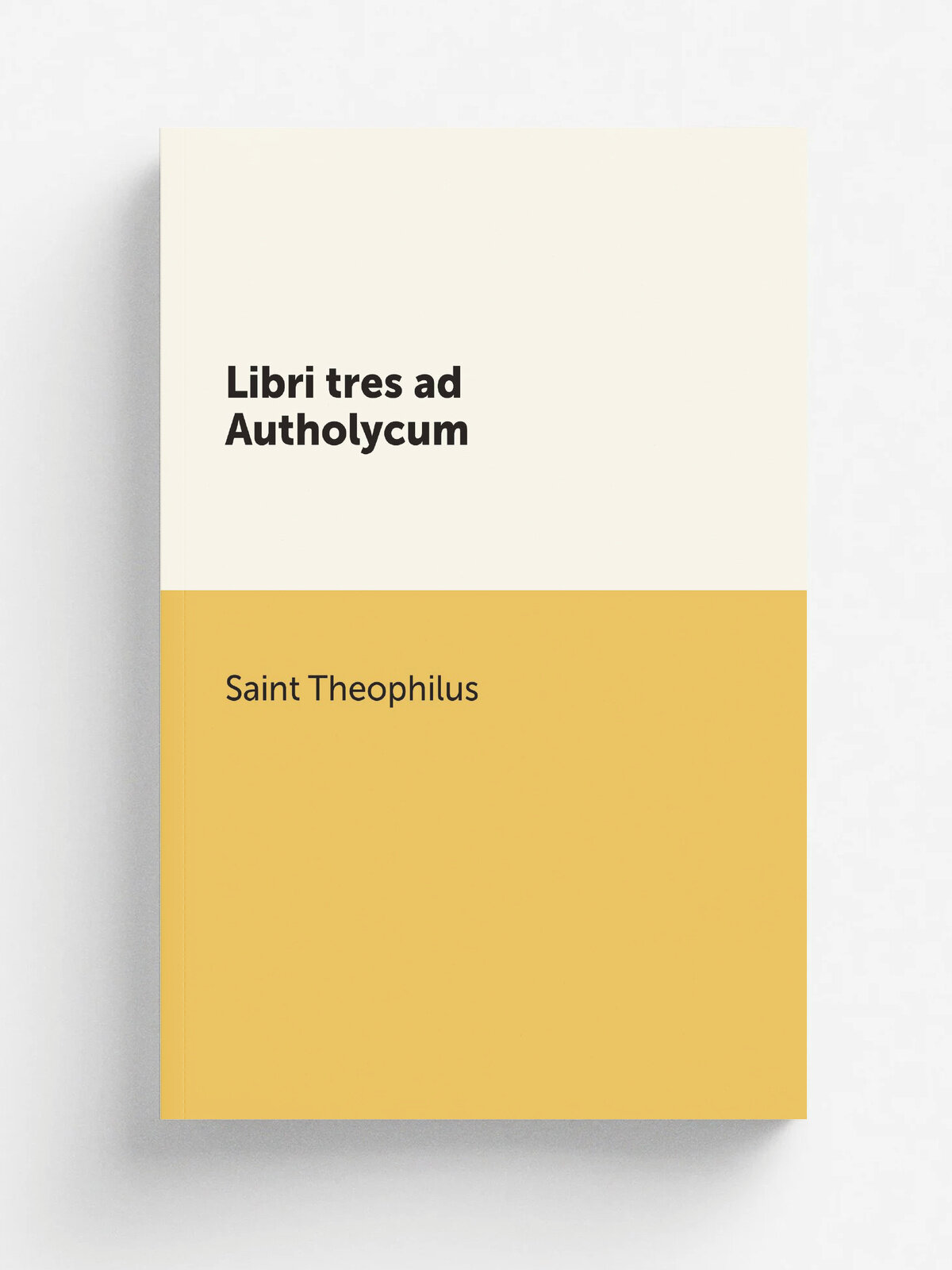 Libri tres ad Autholycum