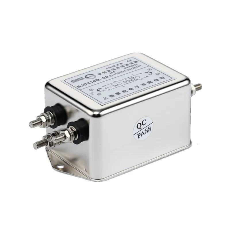 ЭМС-защита двойная секция АК фильтр питания SJD410-30A с креплением болтом для 12В-48В