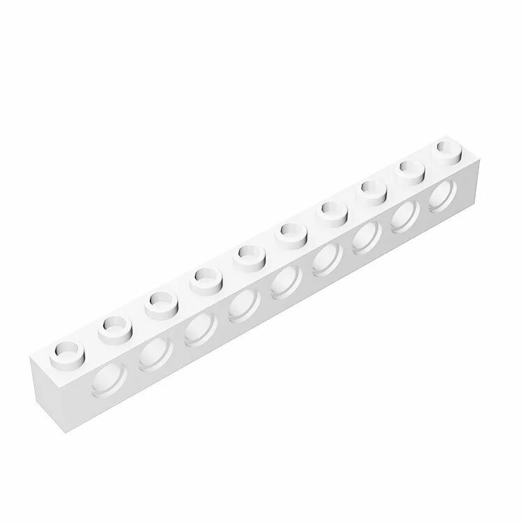 Строительные блоки Gobricks GDS-628 TECHNICAL 1X10 4,9 BRICK, совместимые с 2730, детские образовательные DIY