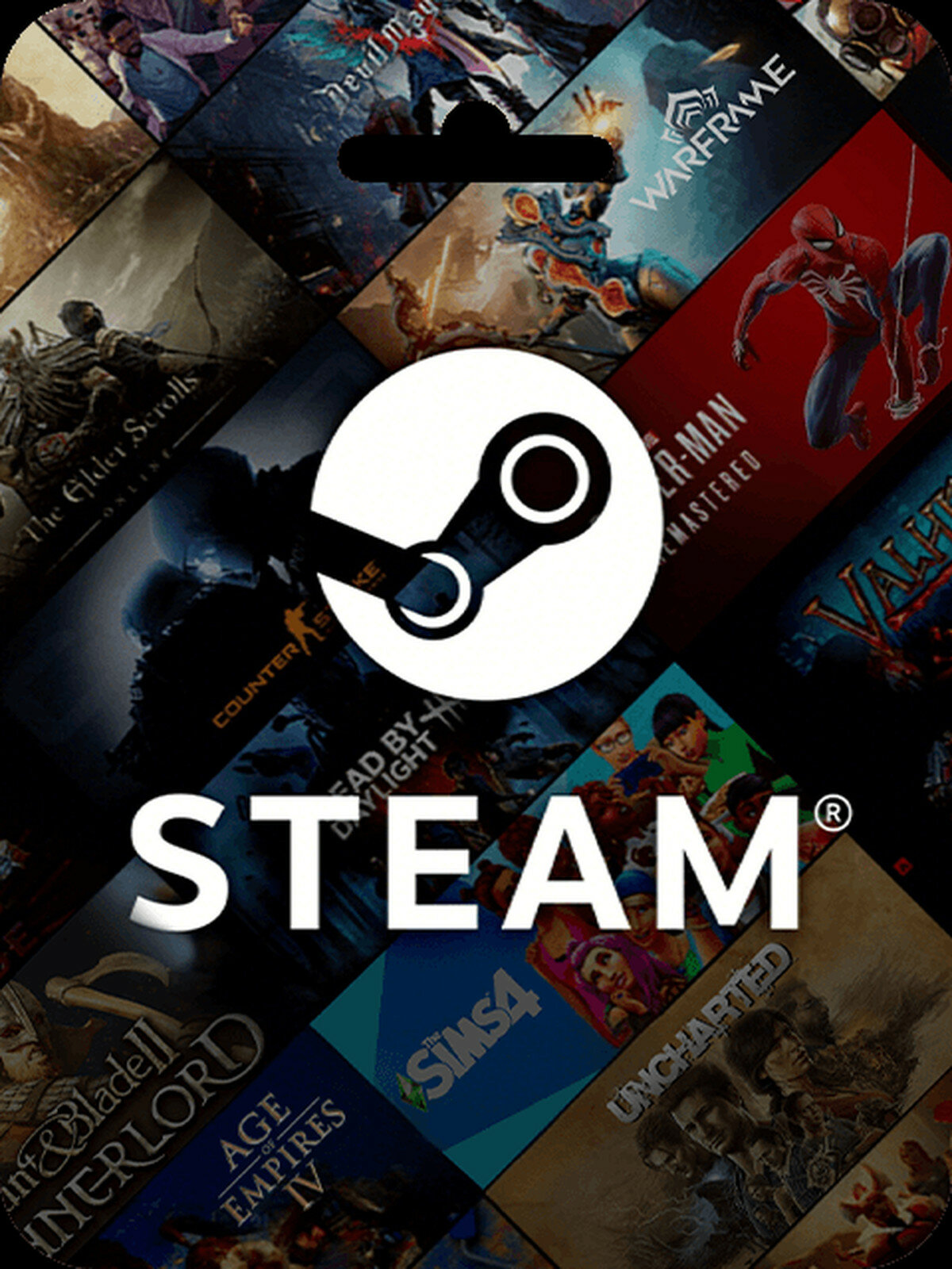 Карта пополнения кошелька Steam 100 RUB (Россия, СНГ), электронный ключ