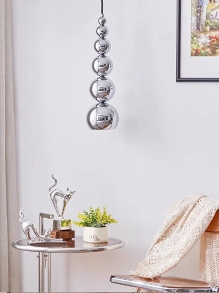 Sasaaseoi Люстра, LED, 10 Вт, алюминий, 150 см провод, серебристый