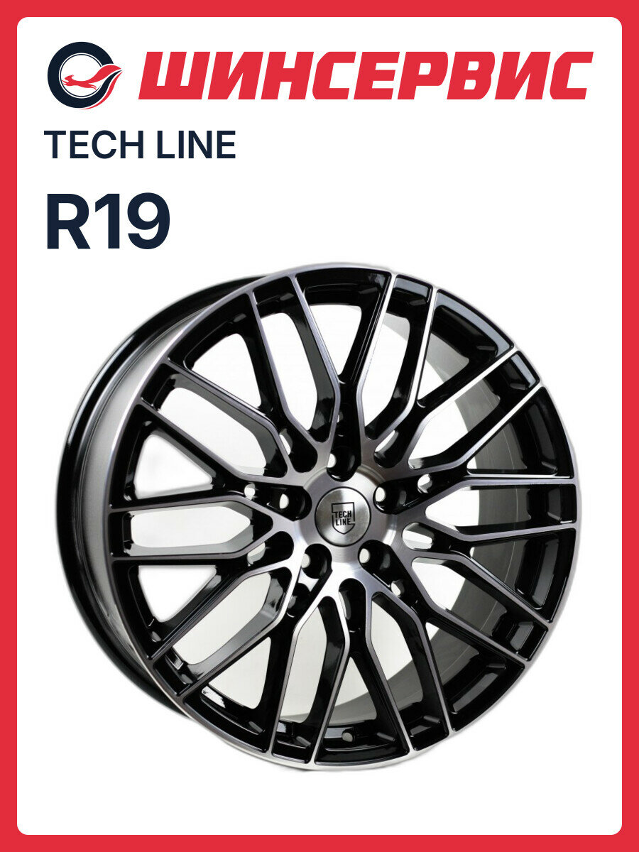 Литой колесный диск Tech Line 901 R19x8J 5x108 ET45 ЦО63.4 для автомобиля