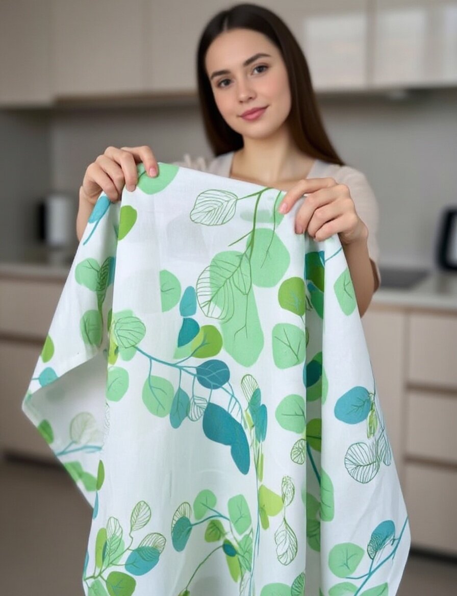 Ветошь "Сказочный лес" бязь, хлопок 100%, 70 см x 150 см, для рукоделия
