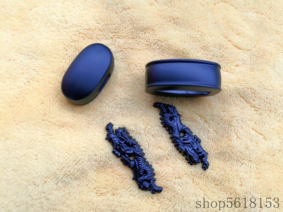 Синий Tsuba Fuchi Menuki для катаны