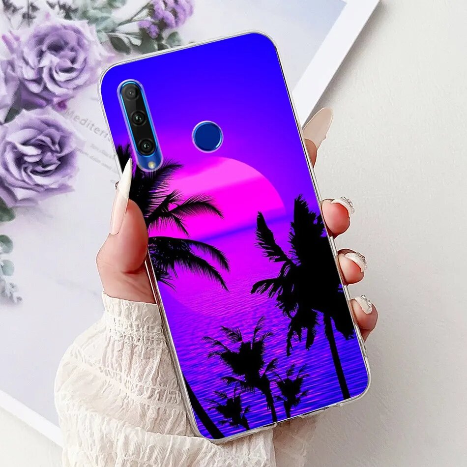 Чехол для телефона Honor 10i 10 Lite Honor10 Honor10i 10 10Lite HRY-LX1 HRY-LX1T, элегантный мягкий силиконовый чехол из ТПУ с цветочным принтом кота
