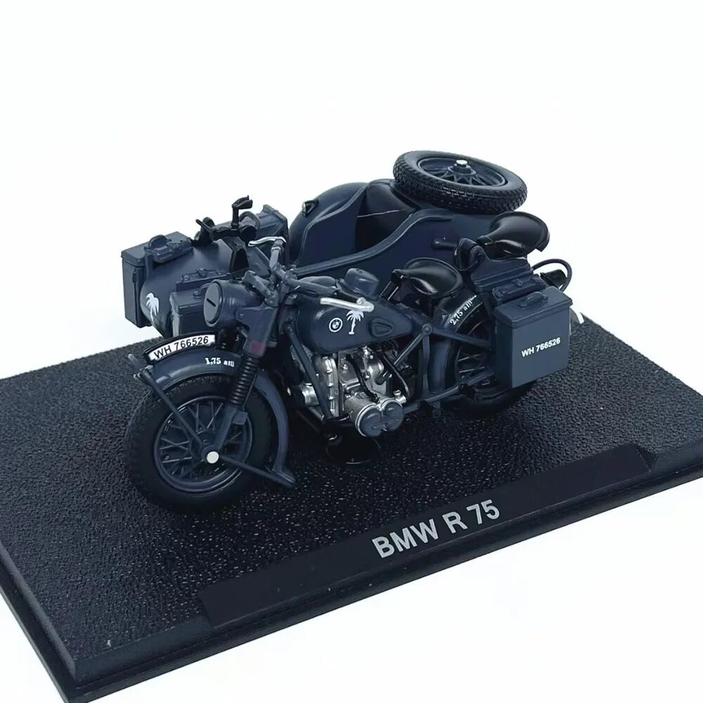 1:24 Литые модели игрушек R75 Panzerfaust 30 Боковые мотоциклыС прицепом
