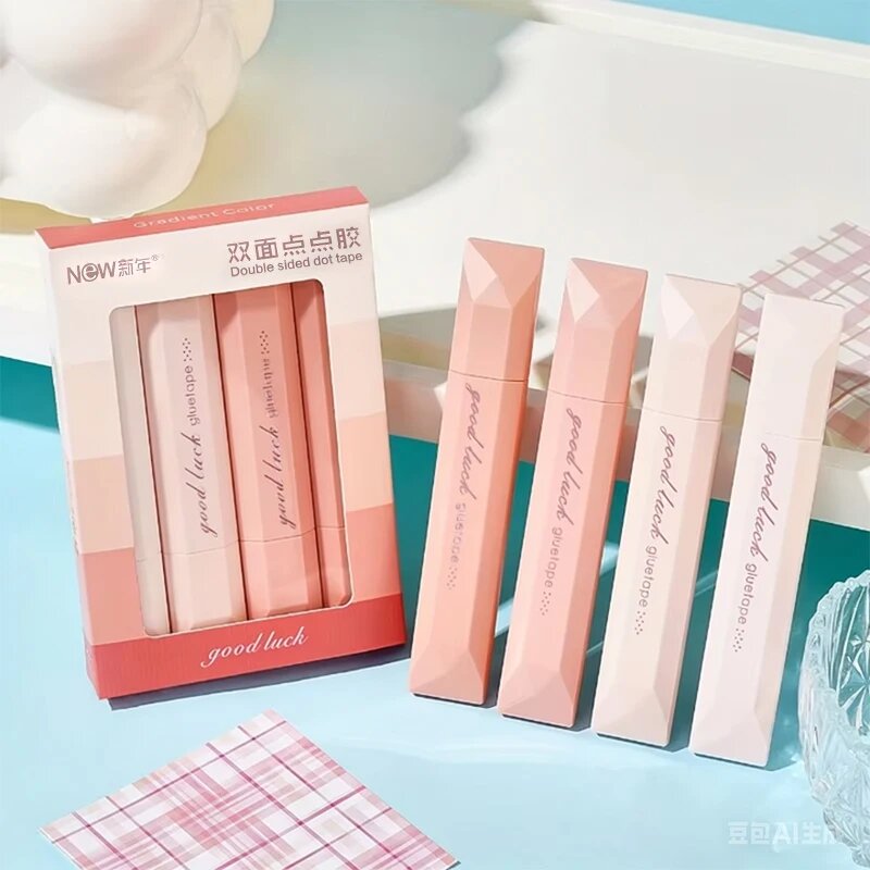 Водонепроницаемый клейкий скотч для скрапбукинга, 4 шт 4pcs pink