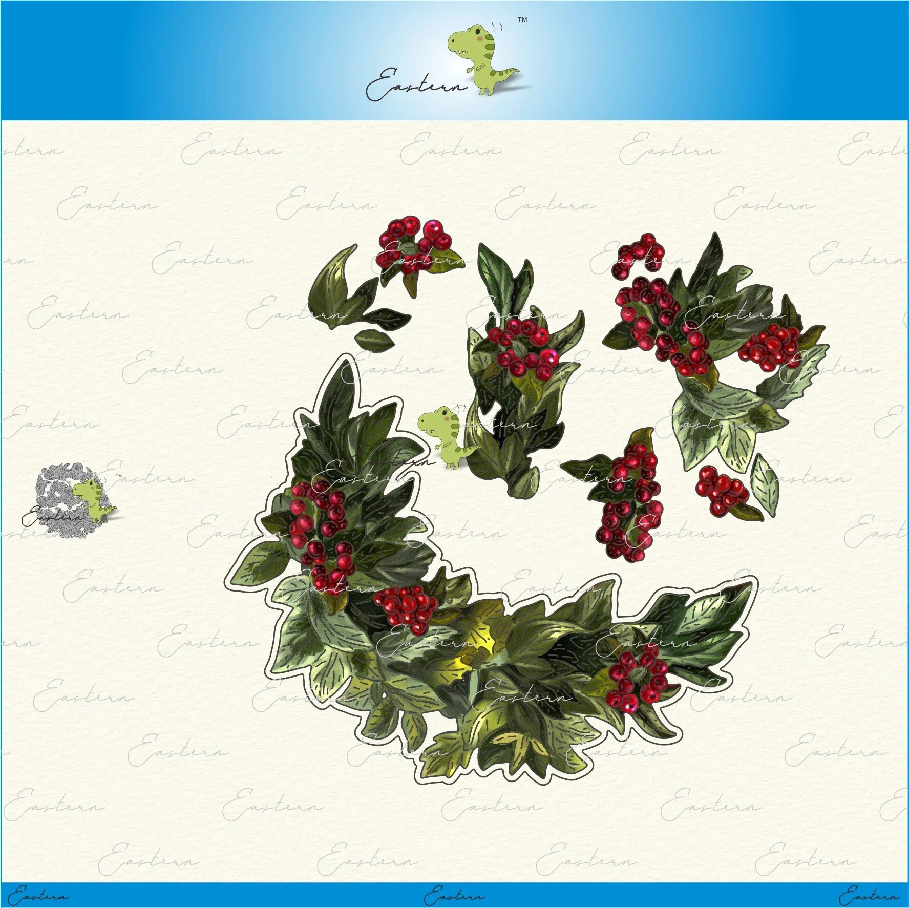 Металлические штампы для вырубки Holiday Crescent Matching color paper