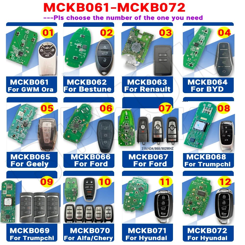 Адаптер-основа Super NXP Killer Tool для всех смарт-ключей NXP Toyota, 04, MCKB061-MCKB072