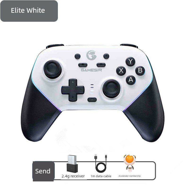 GameSir SuperNova беспроводной игровой контроллер для Nintendo Switch, ПК, Steam, Android с Bluetooth, элитный белый,