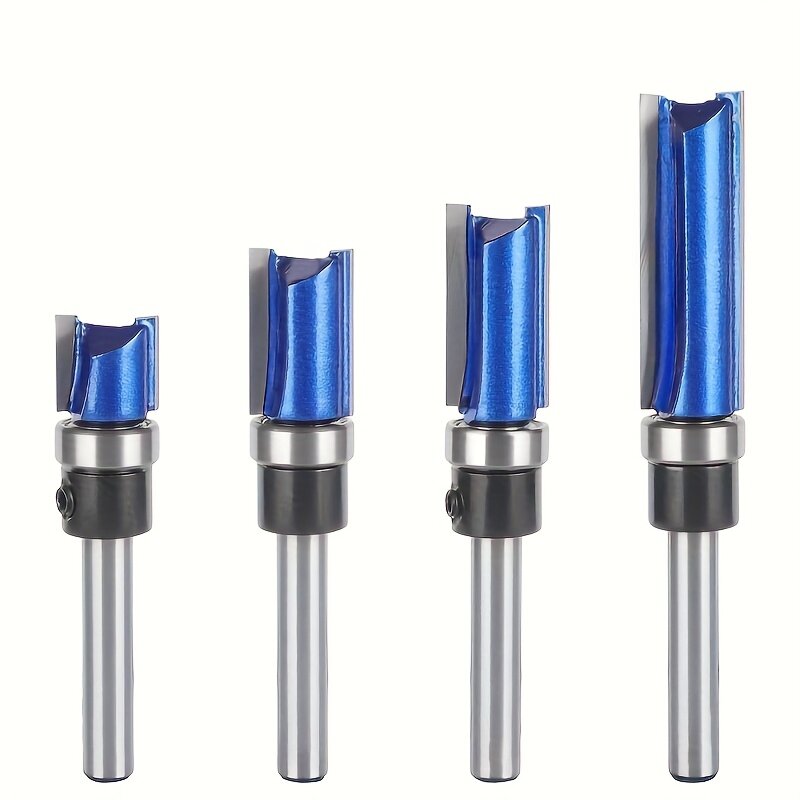 Фреза flush trim с хвостовиком 1/4", набор 4 шт.