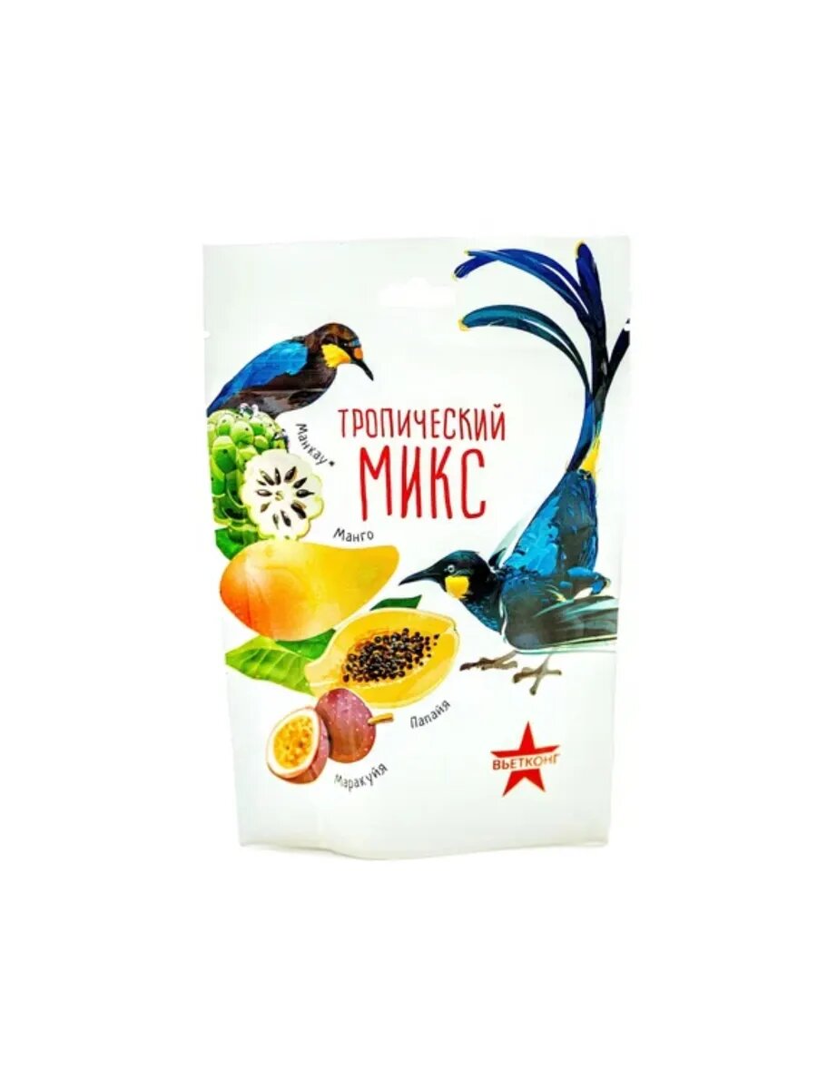 Вьетконг Сухофрукты тропический микс, 100 г