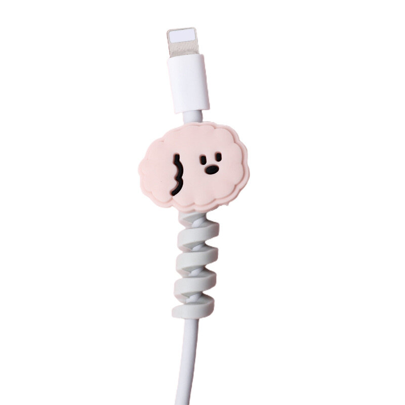 Защита для кабеля USB-C, органайзер для проводов с катушкой, прочный чехол для зарядных кабелей, наушников, смартфонов и планшетов, цвет: Пудель