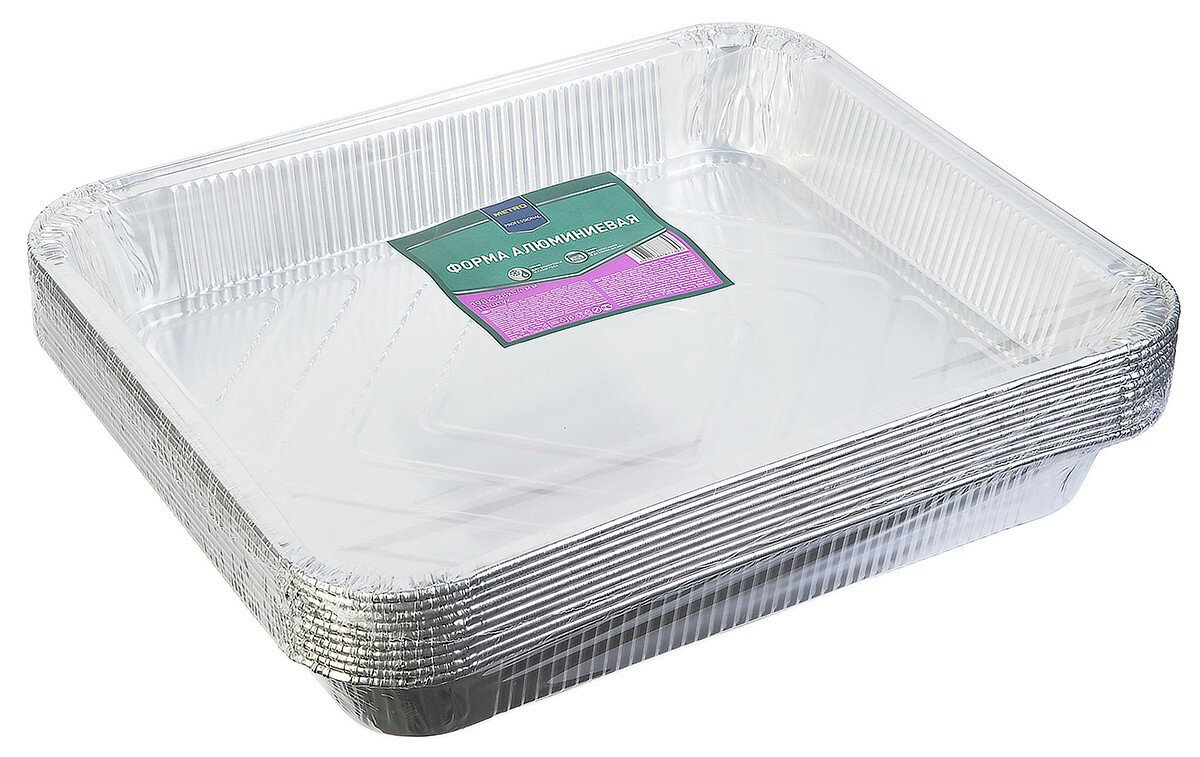 METRO PROFESSIONAL Форма алюминиевая 39.8 x 32.8 x 5.4см 10шт, 5л, (1 шт)