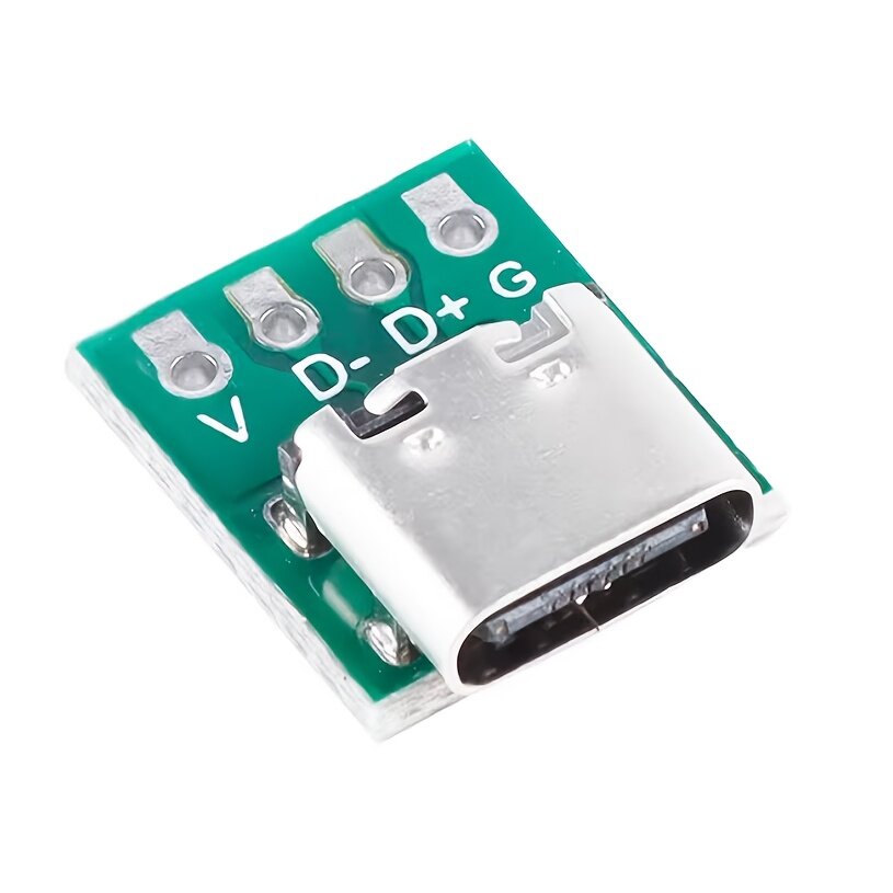 Тестовая плата с 10 разъемами TYPE-C Female, USB 3.1 16P Female Header to 2.54, переходник для питания и данных, для планшетов, ноутбуков и проектов, 10 шт.