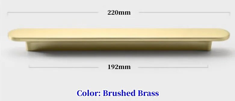Ручка для шкафа T-образная Brushed Brass C192