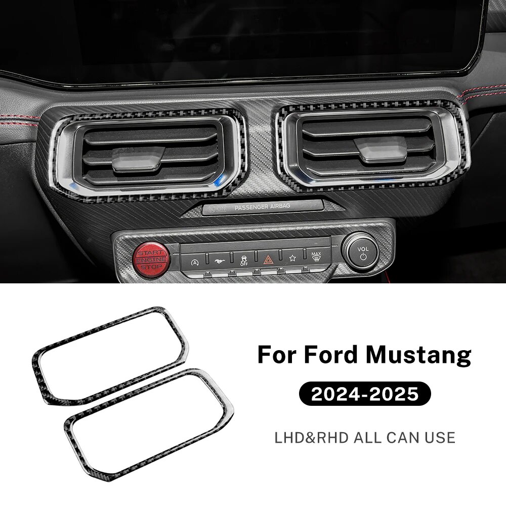 Настоящая мягкая наклейка из углеродного волокна для Ford Mustang GT Dark Horse Only Outlet Black