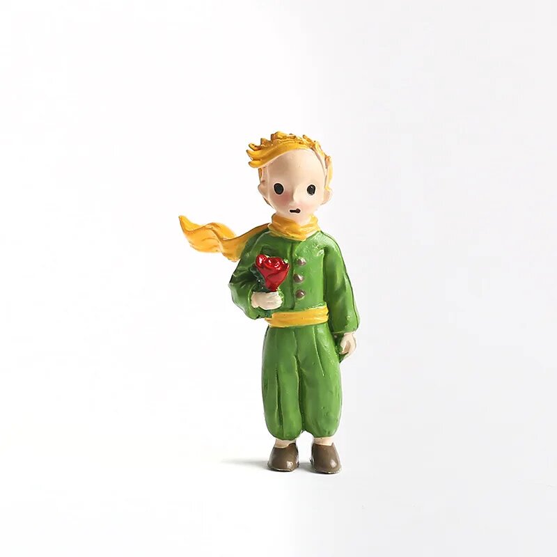 Фигурка Маленький Принц с розой, Зеленый, DY1206-6