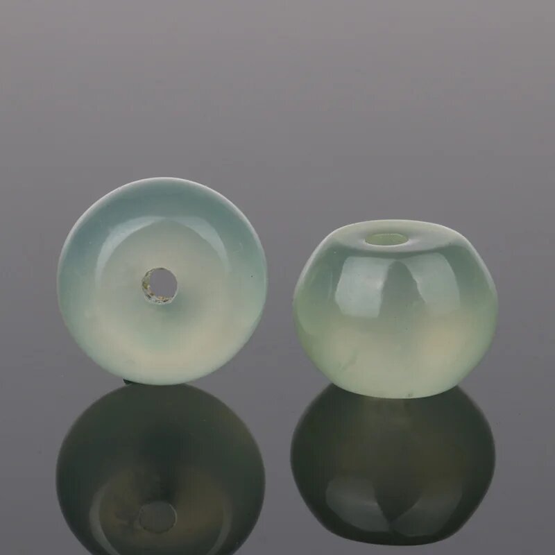 Мankuu полупрозрачные зеленые бусины из яшмы 20 шт 6x10mm
