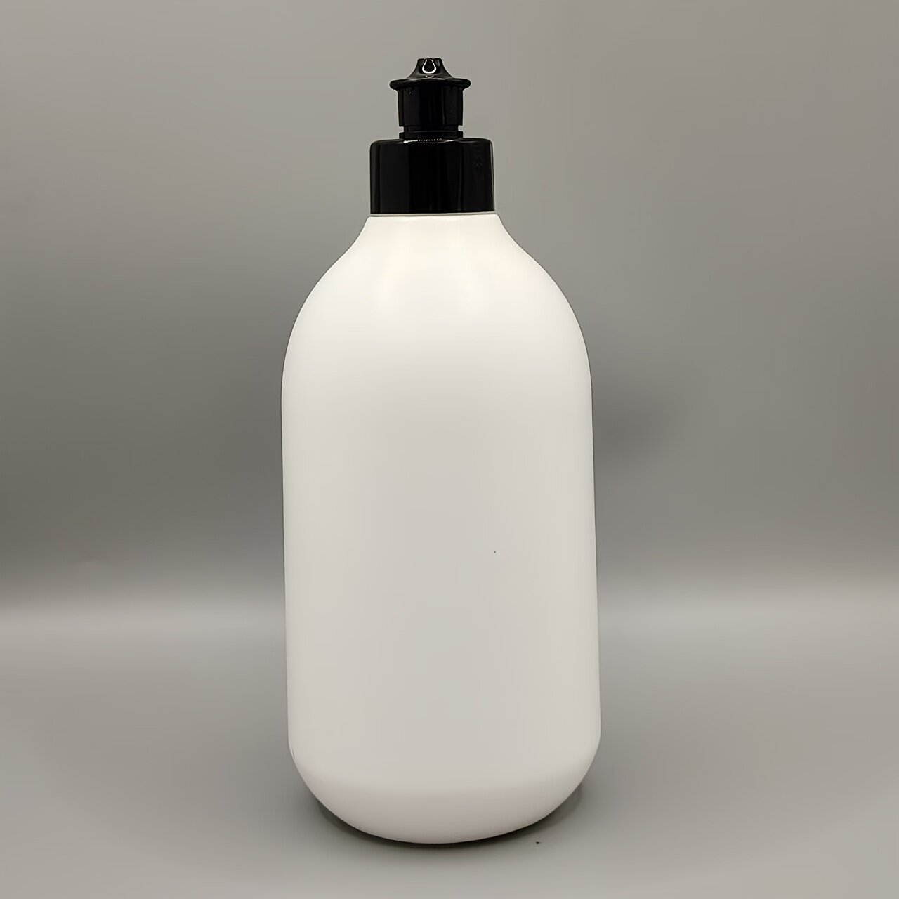Бутылка-дозатор с откидной крышкой, HDPE, 500 мл, черная