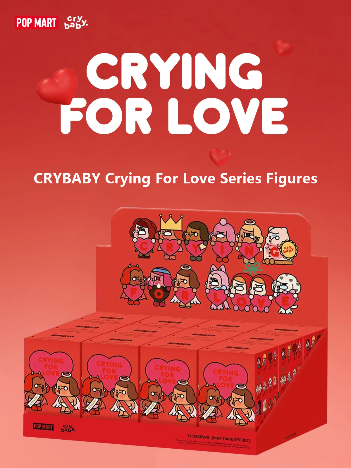 Коллекционная фигурка POP MART CRYBABY Crying For Love Series Figures