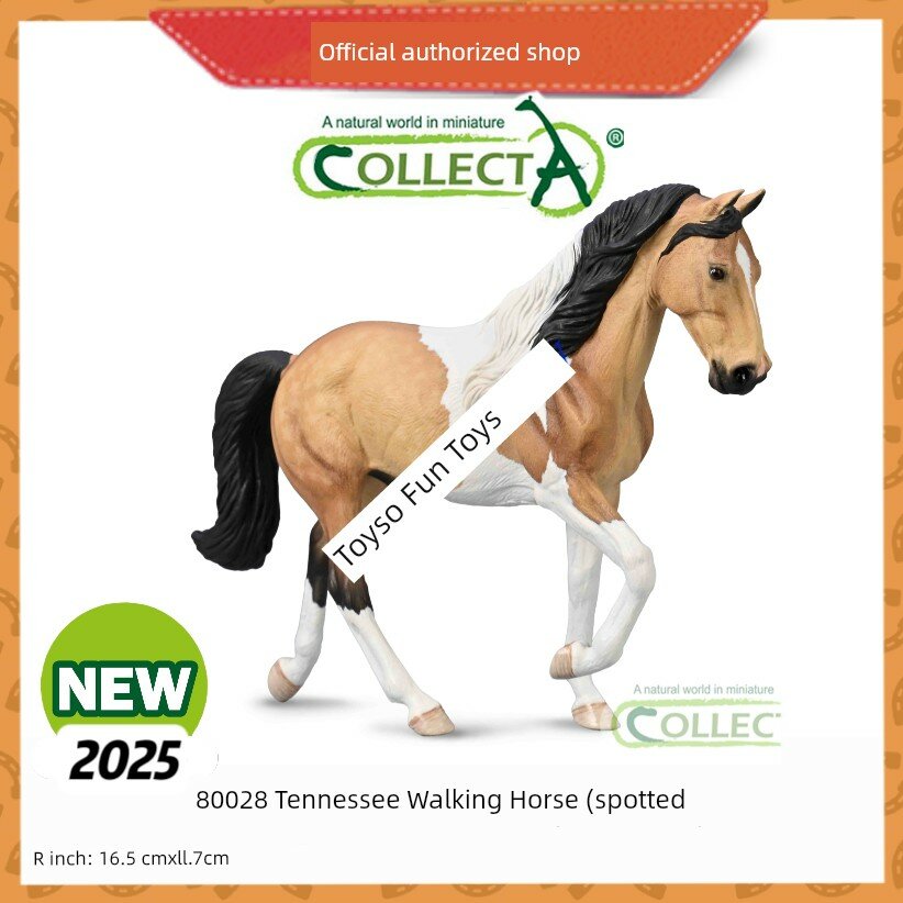 CollectA Модель лошади Теннесси-Уокинг-кобыла в каштановом с белыми отметками, масштаб 1:12