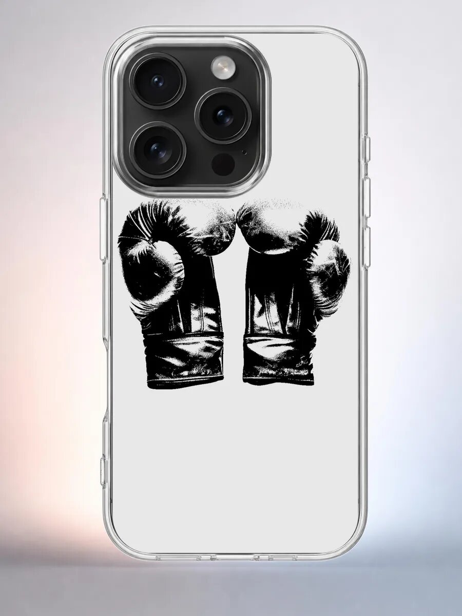 Чехол iPhone 15 Pro боксёрские перчатки силиконовый