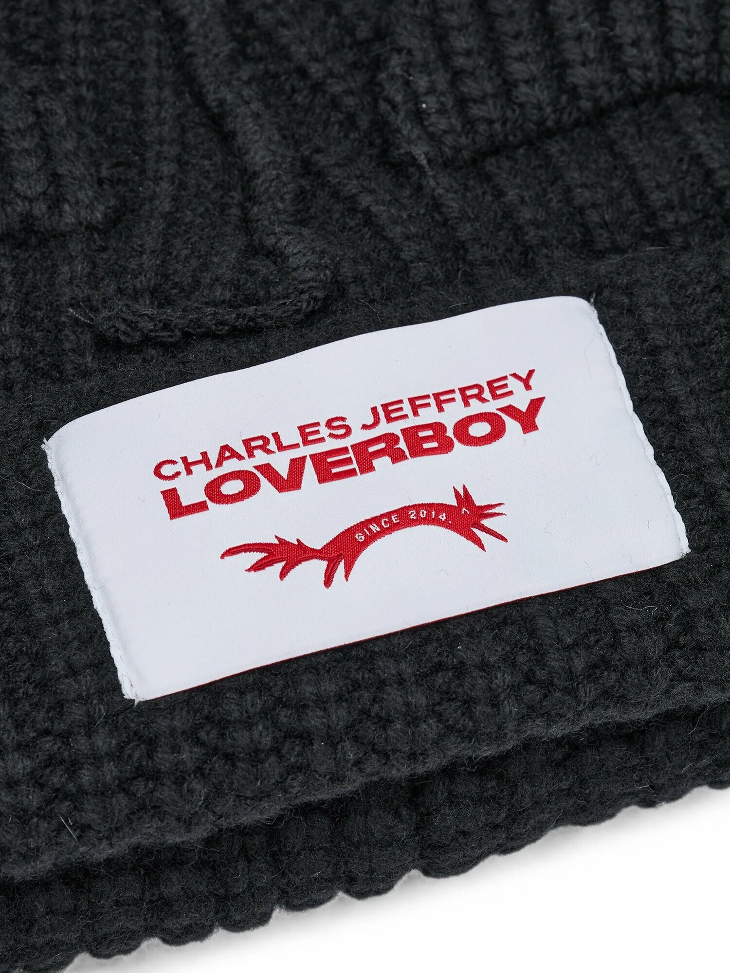 Шапка Charles Jeffrey Loverboy Chunky Ears для девочек, размер OneSize, черный — фото 1